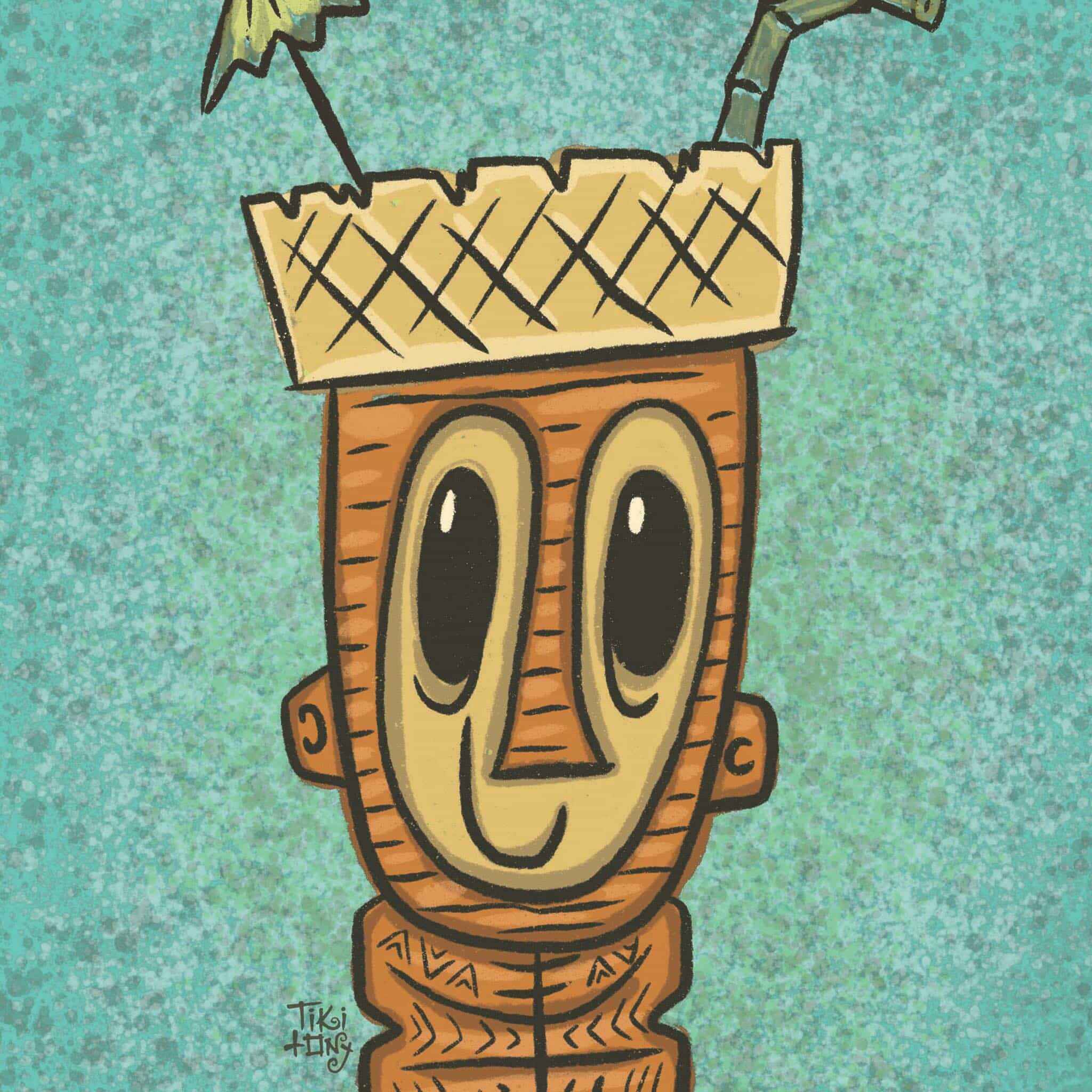 Tiki Beachcomber Bob Print – Tiki tOny's Beachcomber Shack